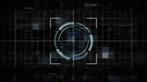 Animation of scope scanning and shapes o... | Stock Video | Pond5