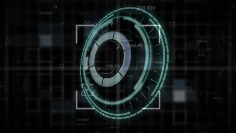 Animation of scope scanning and shapes o... | Stock Video | Pond5