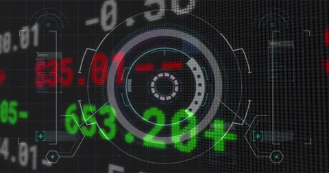 Animation of scope scanning and stock ex... | Stock Video | Pond5