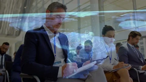 Animation of scope scanning and world ma... | Stock Video | Pond5