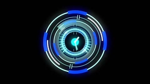 Animation of scope scanning with clock o... | Stock Video | Pond5