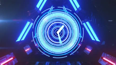 Animation of scope scanning with clock o... | Stock Video | Pond5