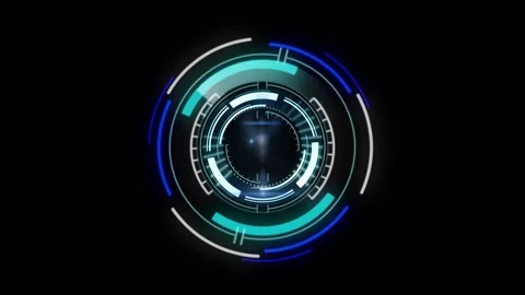 Animation of scope scanning with clock o... | Stock Video | Pond5