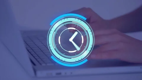 Animation of scope scanning with clock o... | Stock Video | Pond5