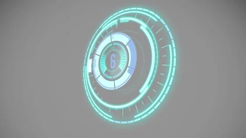 Animation of scope scanning with countdo... | Stock Video | Pond5