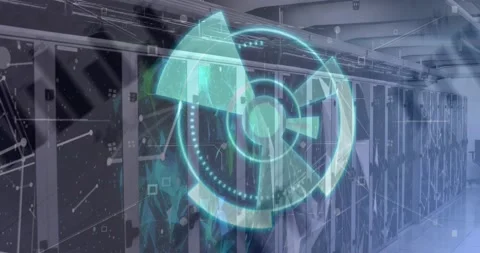 Animation of scope scanning with data pr... | Stock Video | Pond5