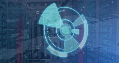 Animation of scope scanning with data pr... | Stock Video | Pond5