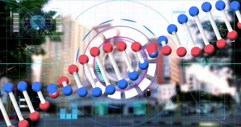 Animation of scope scanning with data pr... | Stock Video | Pond5