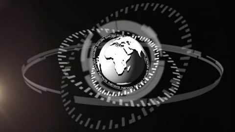 Animation of scope scanning with globe o... | Stock Video | Pond5