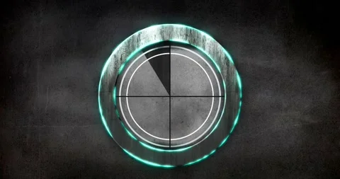 Animation of scope scanning on gray back... | Stock Video | Pond5