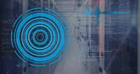 Animation of scope scanning with mathema... | Stock Video | Pond5