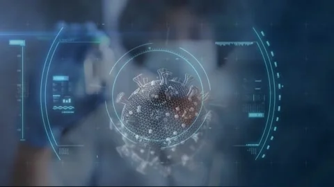 Animation of scope scanning over african... | Stock Video | Pond5