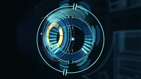 Animation of scope scanning over black b... | Stock Video | Pond5