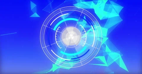 Animation of scope scanning over blue li... | Stock Video | Pond5