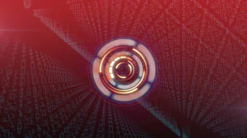 Animation of scope scanning over data pr... | Stock Video | Pond5