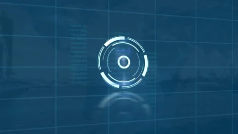 Animation of scope scanning over data pr... | Stock Video | Pond5