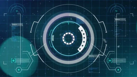 Animation of scope scanning over data pr... | Stock Video | Pond5