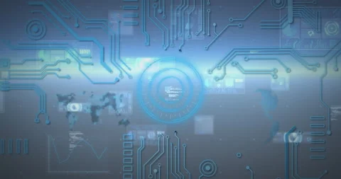 Animation of scope scanning over digital... | Stock Video | Pond5