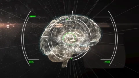 Animation of scope scanning over digital... | Stock Video | Pond5