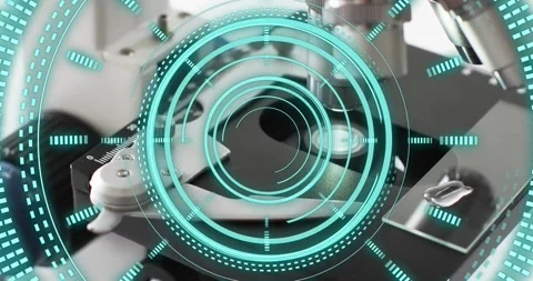 Animation of scope scanning over laborat... | Stock Video | Pond5