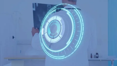 Animation of scope scanning over male do... | Stock Video | Pond5