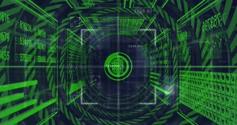 Animation of scopes scanning and data pr... | Stock Video | Pond5