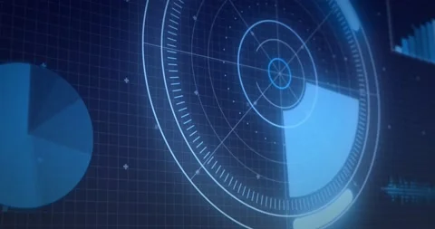 Animation of scopes scanning and statist... | Stock Video | Pond5