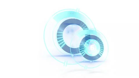 Animation of scopes scanning with countd... | Stock Video | Pond5