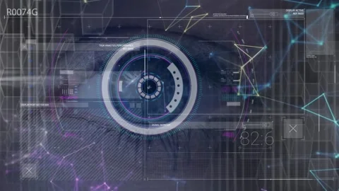 Animation of screen with diverse data ov... | Stock Video | Pond5