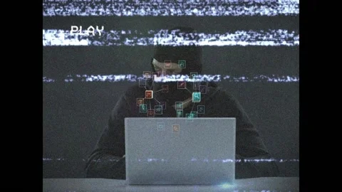 Animation of screen with play digital in... | Stock Video | Pond5