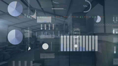 Animation of screens with data processin... | Stock Video | Pond5