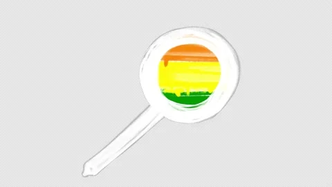 Animation of a searching magnifying glas... | Stock Video | Pond5