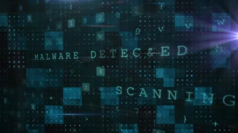 Animation of security warning texts over... | Stock Video | Pond5