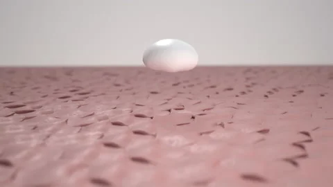Animation Serum through the skin layer f... | Stock Video | Pond5