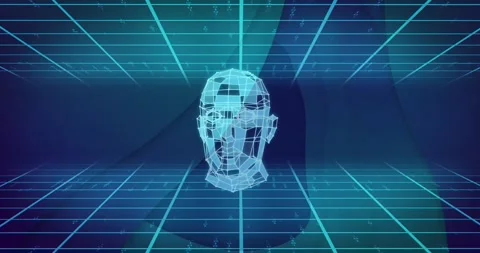 Animation of shapes and digital human ov... | Stock Video | Pond5