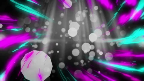 Animation of shapes and spots on black b... | Stock Video | Pond5