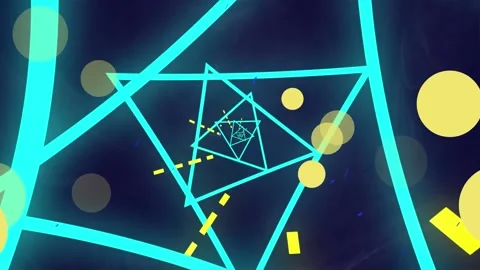 Animation of shapes and spots moving ove... | Stock Video | Pond5