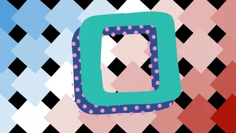 Animation of shapes moving over black ba... | Stock Video | Pond5