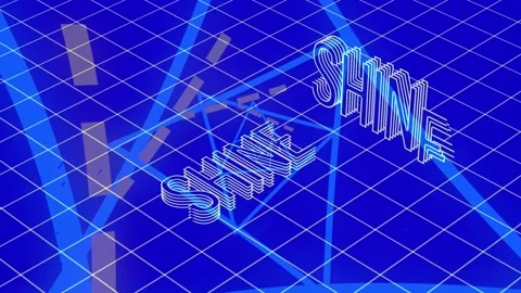 Animation of shine on blue background | Stock Video | Pond5