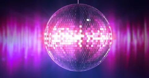 Animation of shiny disco ball loop | Stock Video | Pond5