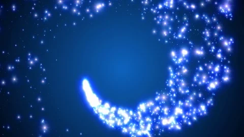 Animation of shooting star. Spiral and e... | Stock Video | Pond5