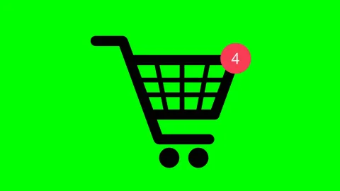Animation of shopping cart and adding ... | Stock Video | Pond5
