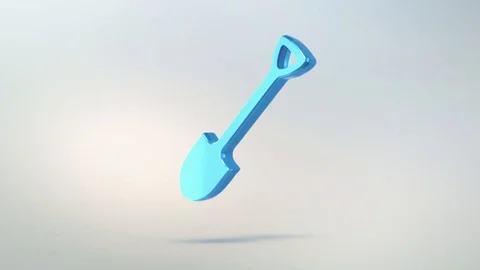 Animation of shovel sign with alpha chan... | Stock Video | Pond5