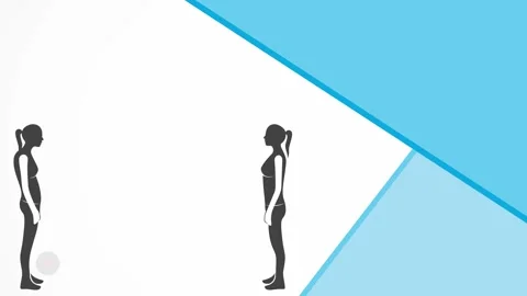 Animation for showing correct posture to... | Stock Video | Pond5