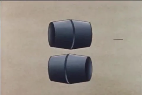 An animation showing how steel tubes are... | Stock Video | Pond5