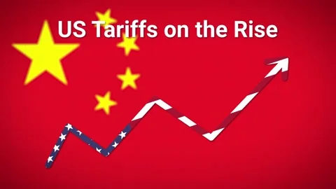 Animation Showing US Tariffs on the Rise... | Stock Video | Pond5