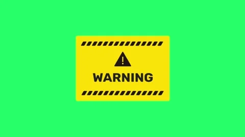 Animation sign isolate on green screen. | Stock Video | Pond5