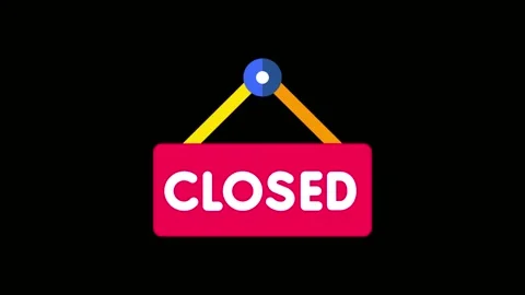 Animation of the sign with the words "Cl... | Stock Video | Pond5