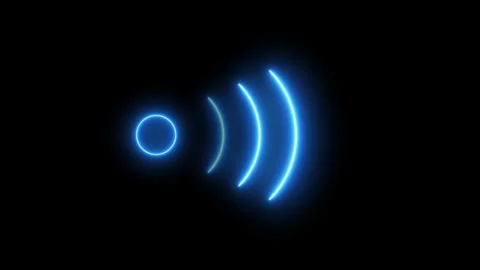 animation of signal wave transmitter wif... | Stock Video | Pond5