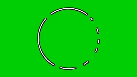 Animation simple cartoon rotating circle... | Stock Video | Pond5